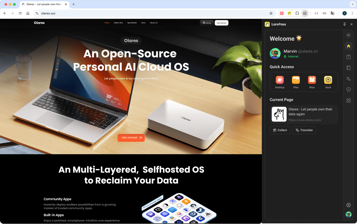 Olares - Let people own their data again